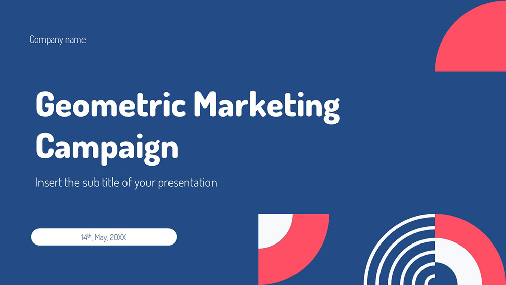 Descarga Geometric Marketing Campaign 【GRATIS】 - PowerPoint y Google ...